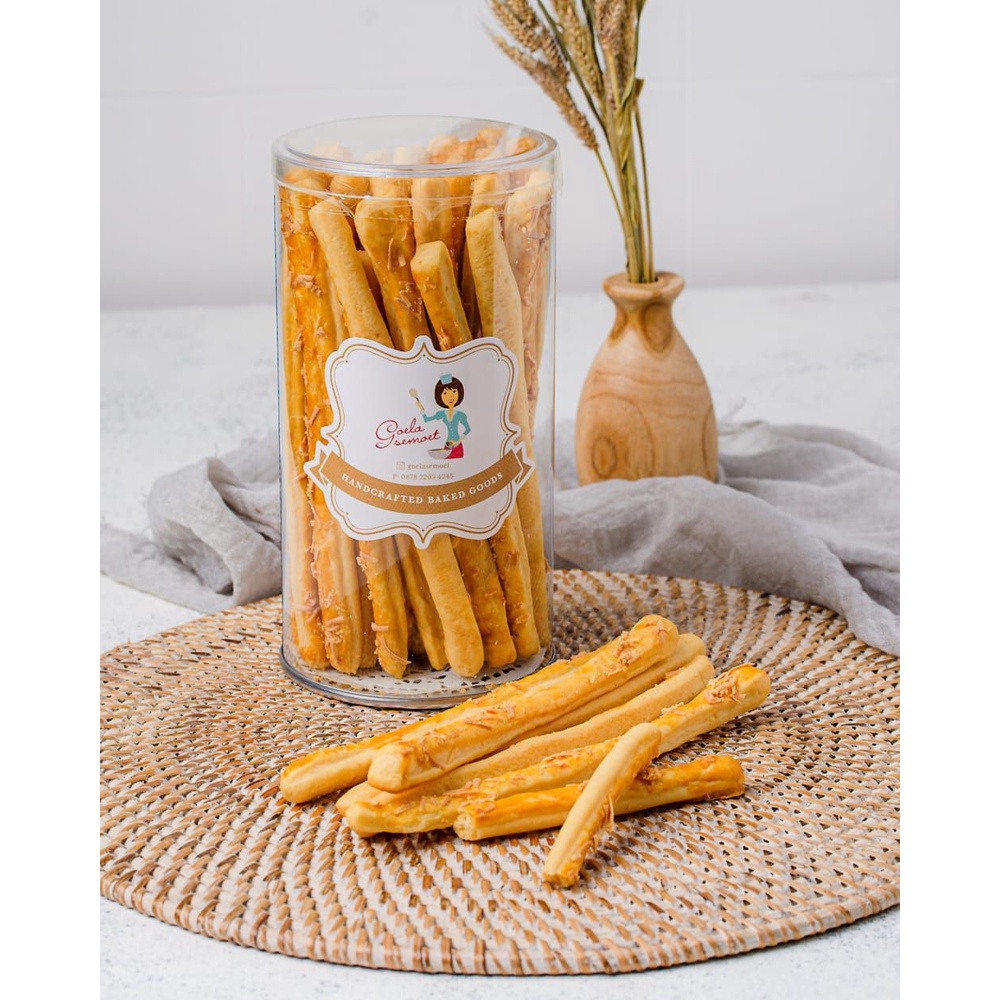 Jual CHEESE STICK STIK GRISSINI Breadstick GOELA SEMOET BANDUNG BOLU ...