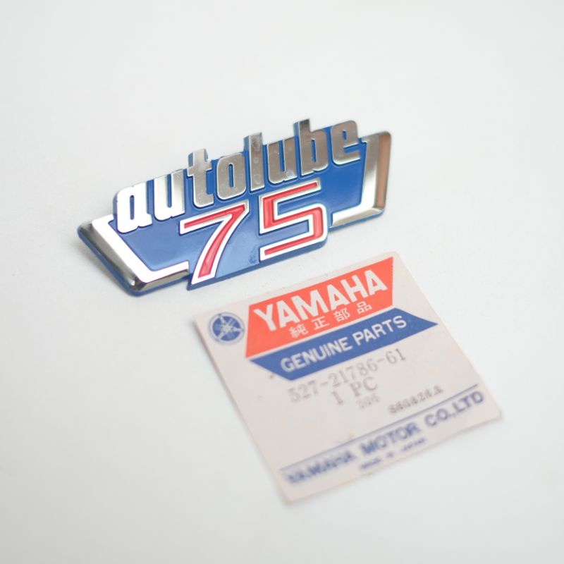 Jual EMBLEM LOGO TUTUP AKI SIDE BOX COVER ACCU YAMAHA V75 V75DX DX ...