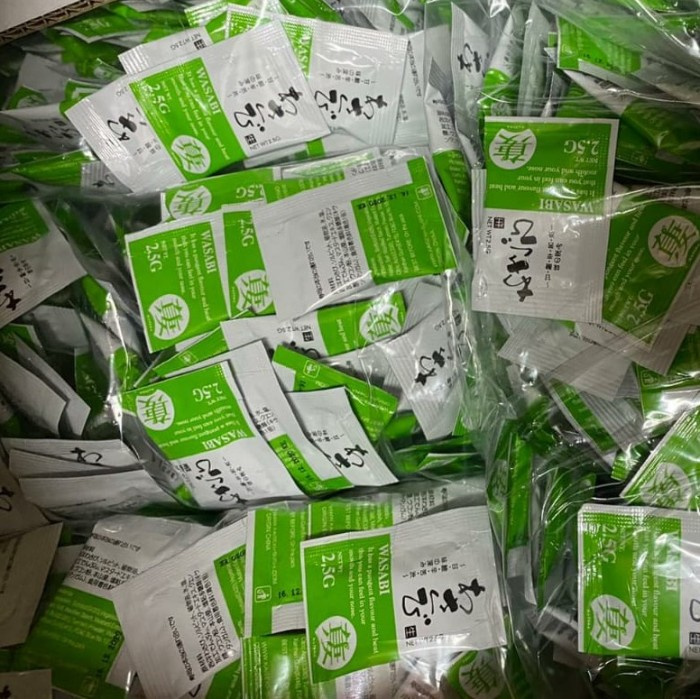 Jual Best Seller - Wasabi Paste Sachet Hot 2Gr X 500 Pcs ( 1 Kg ...