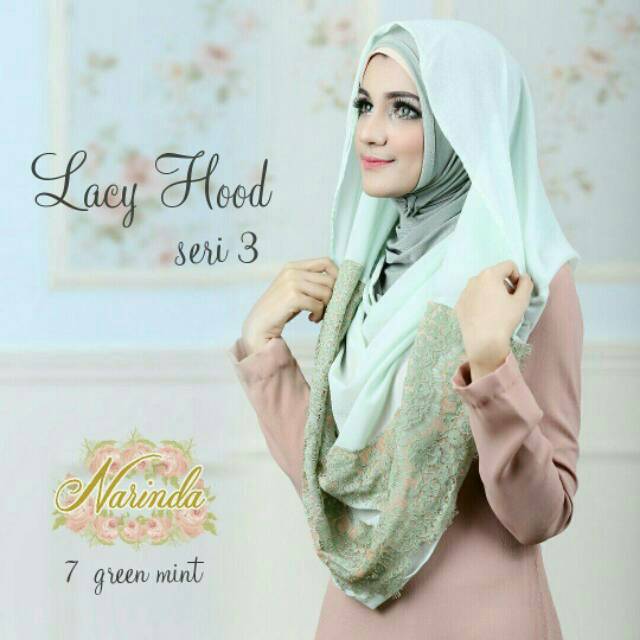 Jual JILBAB HIJAB LACY HOOD SERI 3 NARINDA | Shopee Indonesia