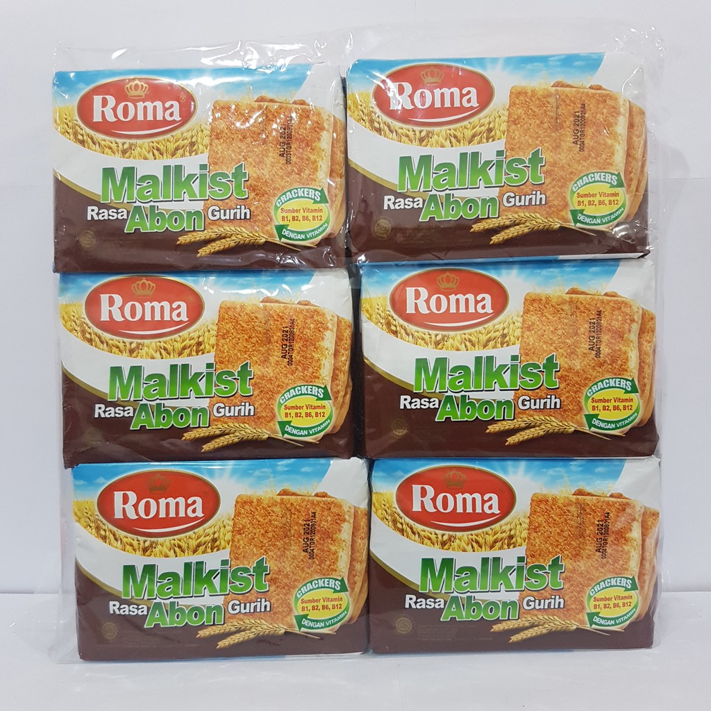 Jual Roma Malkist Abon Gurih 105gr Isi 6 Bungkus/Snack/Camilan/Biscuit ...