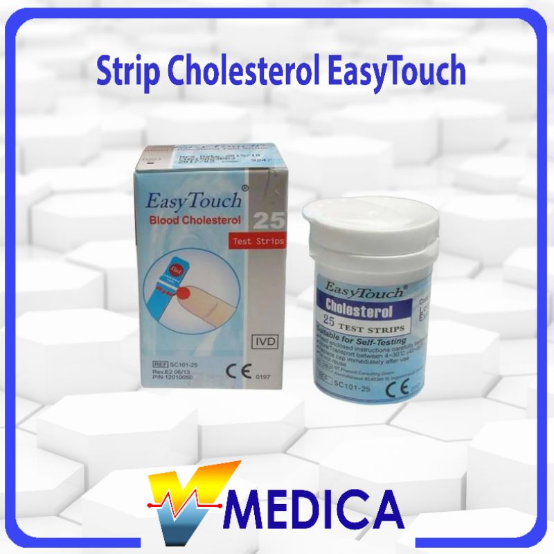 Jual Strip Easy Touch Cholesterol isi 10pcs / Refill Test Strip Easy ...