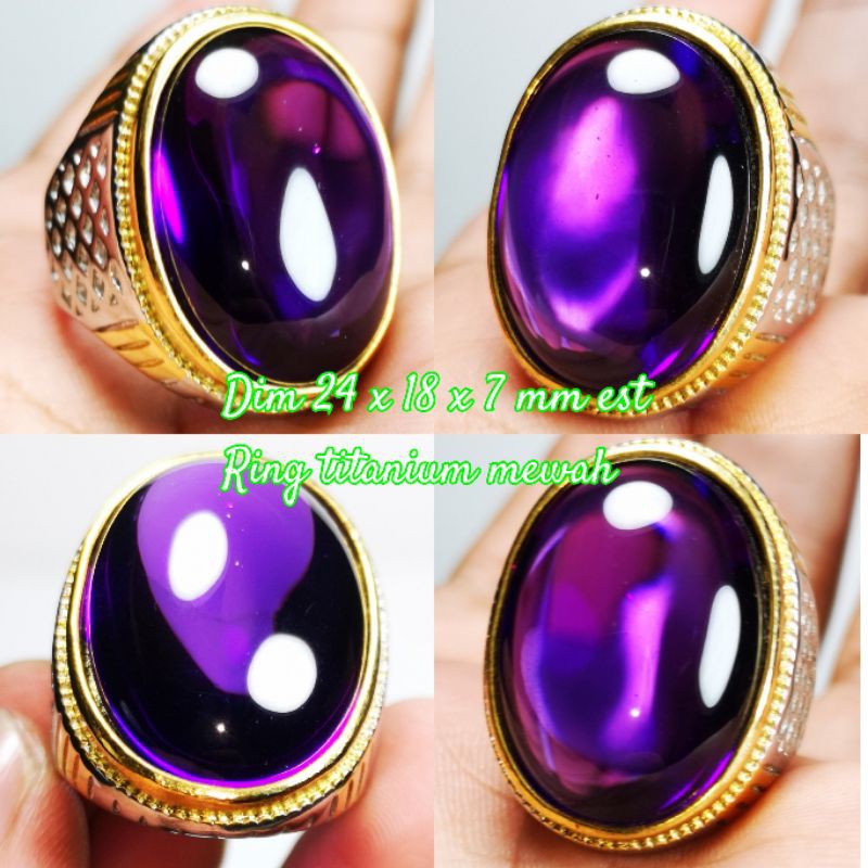 Jual Batu Permata Natural Kecubung Bungur Amethys Kristal Super Clean ...