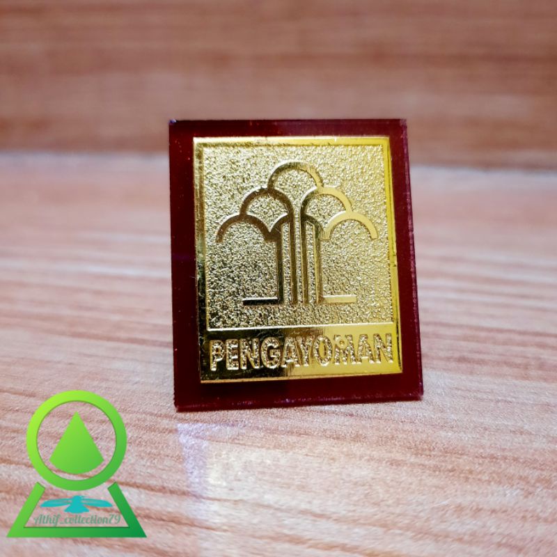 Jual Pin Pengayoman Akrilik Magnet Pin Kemenkumham Pin Kumham | Shopee ...