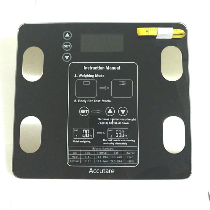 Jual Timbangan Badan Digital Body Fat Monitor Body Fat Analisis ...
