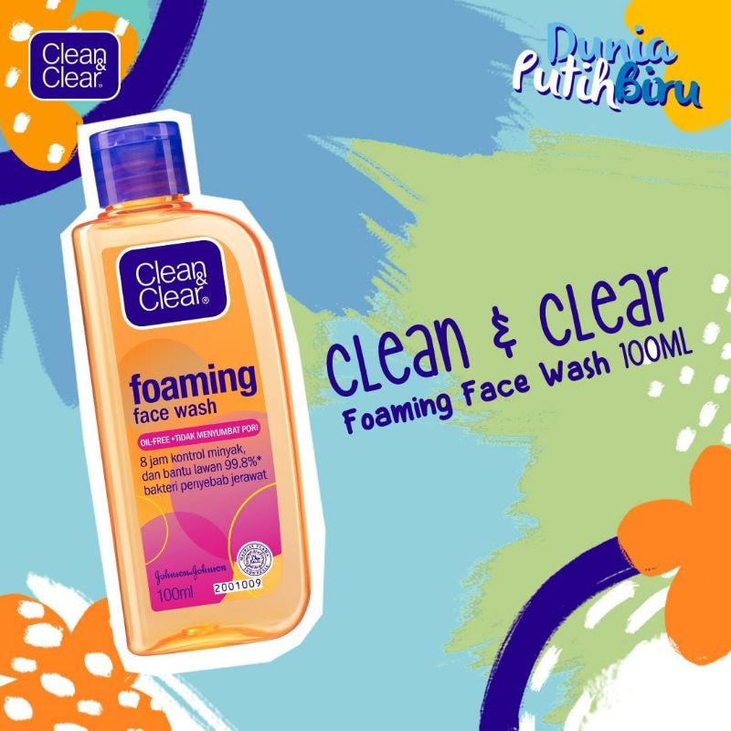 Jual Clean & Clear Foaming Face Wash/Clean & Clear Face Wash/C&C Cuci ...