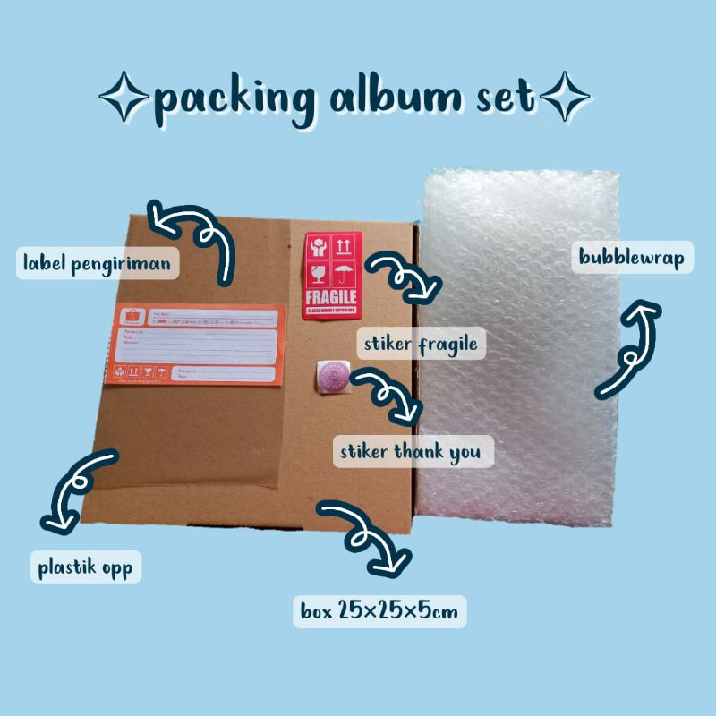 Jual Bahan Packing Album Set [BACA DESKRIPSI] | Shopee Indonesia
