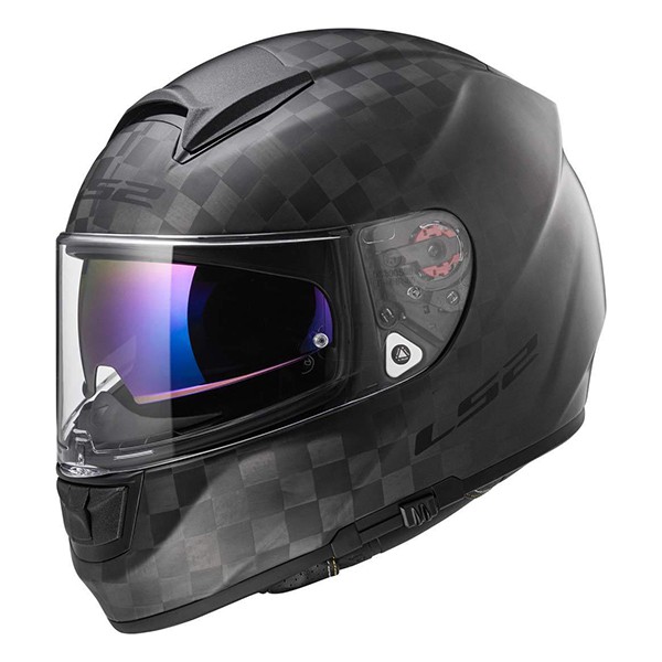 Jual Helm LS2 FF397 Vector C Solid Matt Carbon | Shopee Indonesia