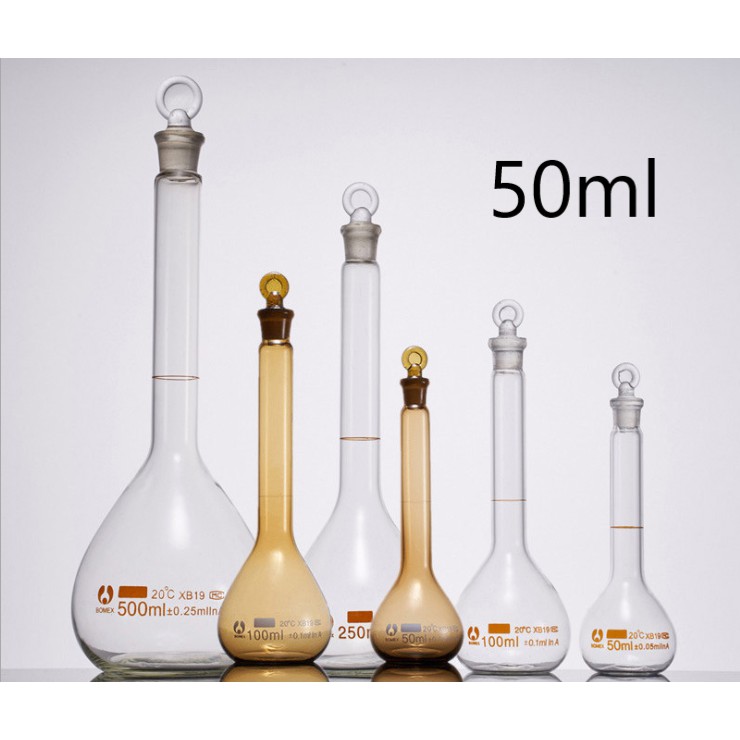 Jual Labu Ukur Volumetrik Transparent Volumetric Flask/ Labu Volumetri ...