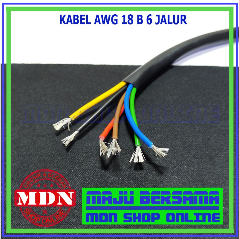 Jual Kabel AWG 18 Besar 6 Jalur Original | Shopee Indonesia