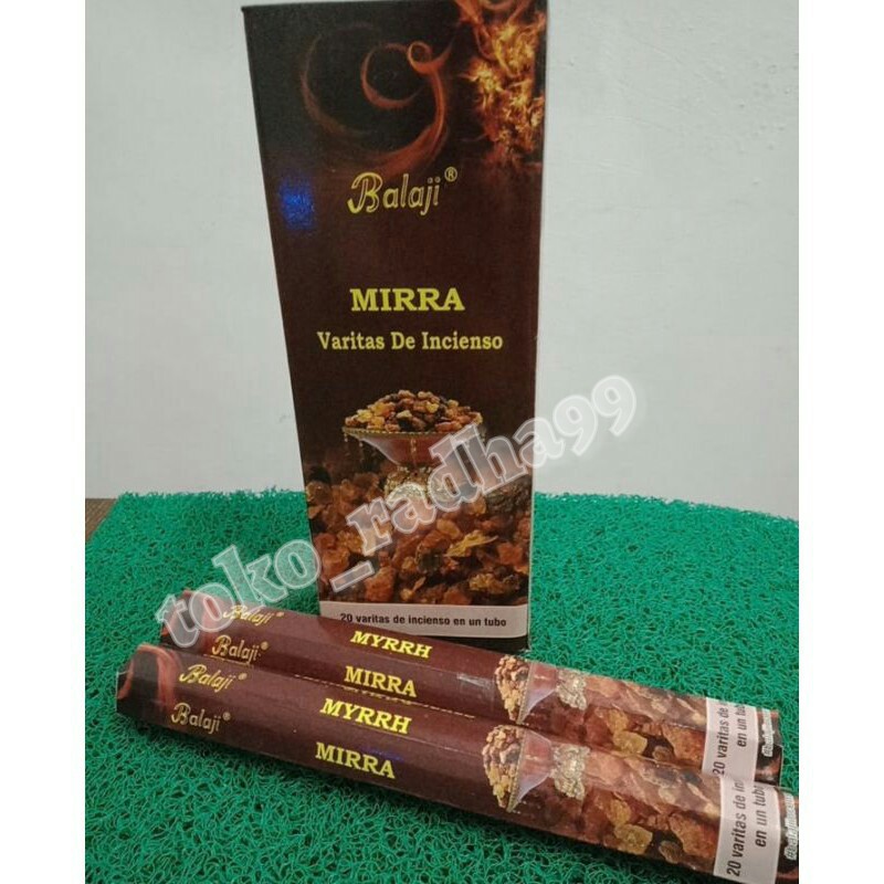 Jual Dupa/Hio Balaji Incense Stick Aromateraphy Mirra Hexagonal Pack ...