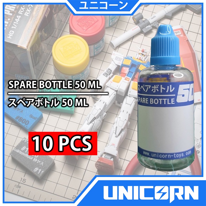 Jual SPARE BOTTLE 50 ML WITH MIXING BALL / BOTOL CAT GUNDAM MODEL KIT ...