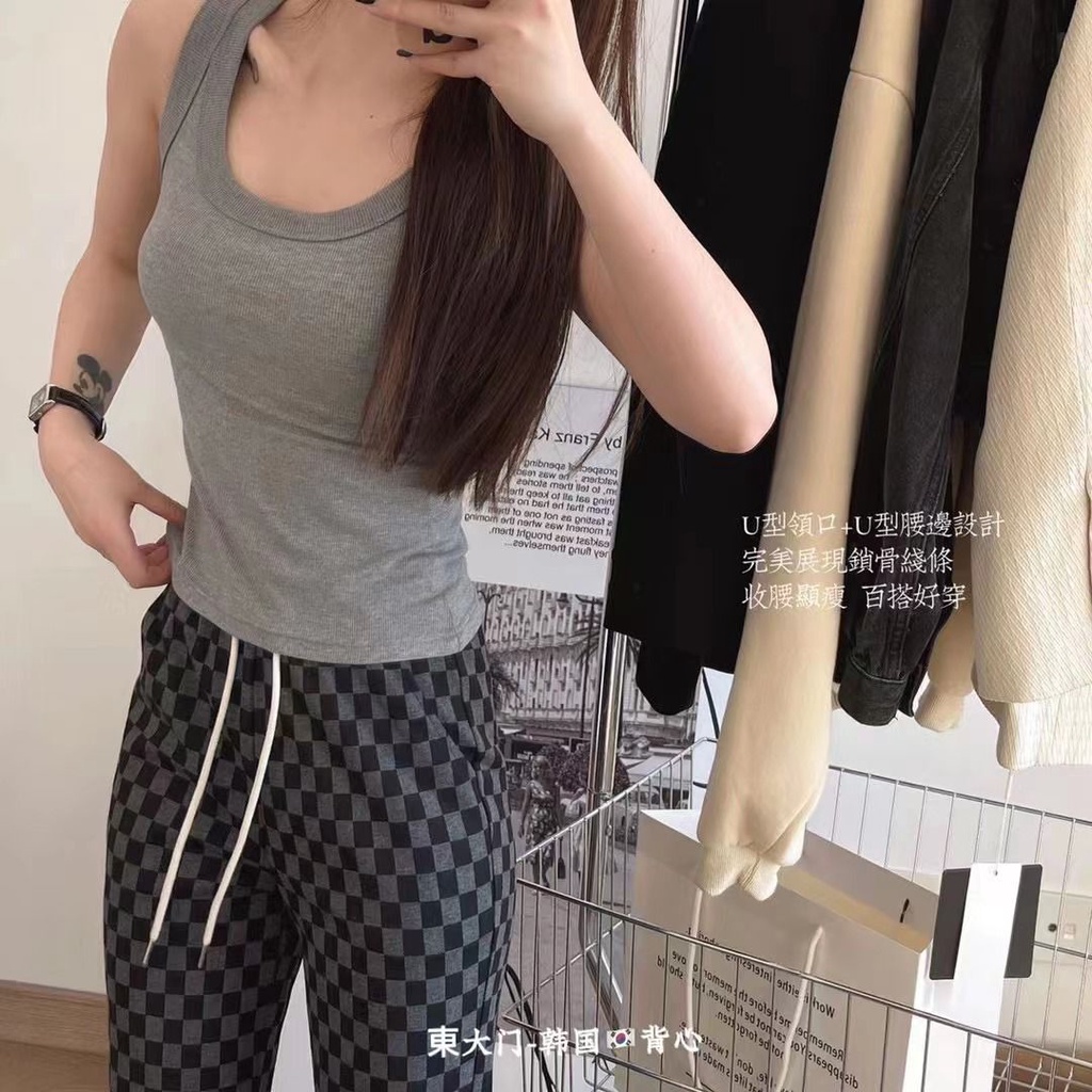 Jual BEARY JEANS BJ030 | Tanktop Korean Style Inner Top Vertical Line ...