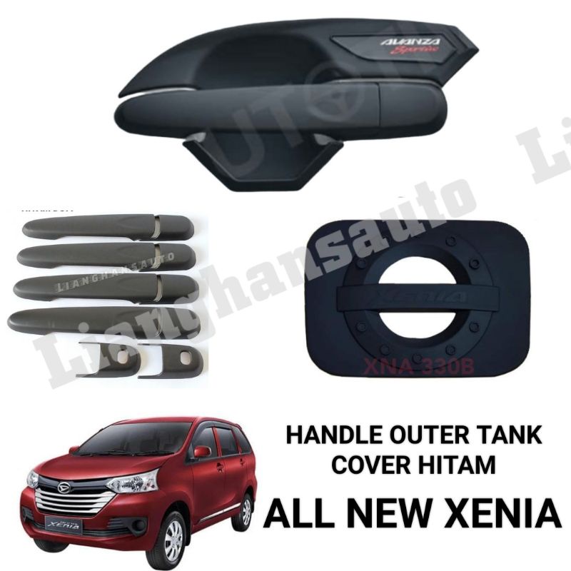 Jual PAKET HANDLE OUTER TANK COVER SPORTY ALL NEW XENIA HITAM | Shopee Indonesia