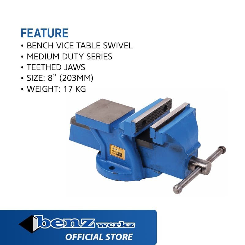 Jual BENZ Ragum Catok Meja 8" - Catok Paron Meja 8 Inch - Ragum 8" BZ ...