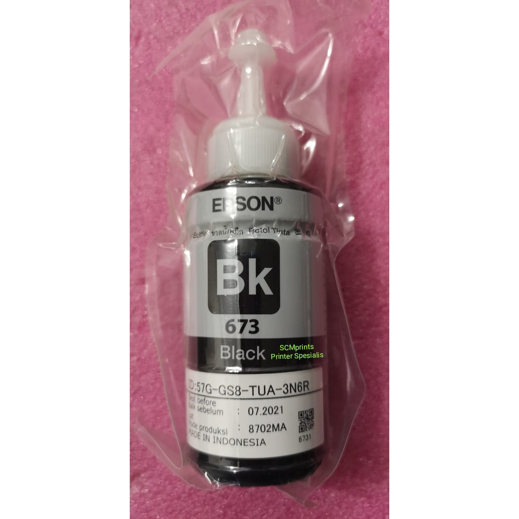 Jual Tinta Epson 673 T673 Original Epson L800 L805 L1800 Black Magenta ...