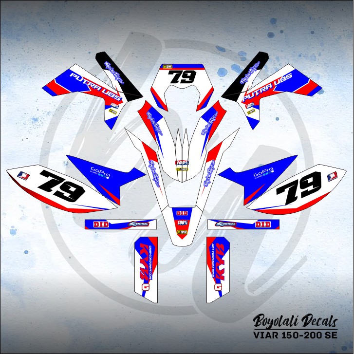 Jual DECAL STICKER VIAR CROSS X 200 (004) DEKAL STIKER CX 150 SE DB GT ...