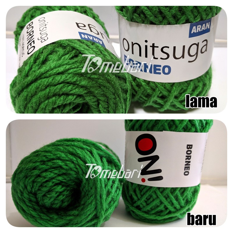 Jual BENANG RAJUT AKRILIK ACRYLIC ONITSUGA BORNEO HIJAU DAUN ACR- 032 ...