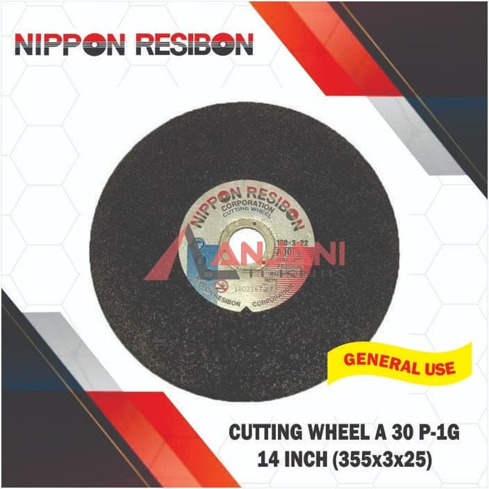 Jual MATA BATU GERINDA POTONG 14 INCH NIPPON RESIBON A30P-1G CUTTING ...