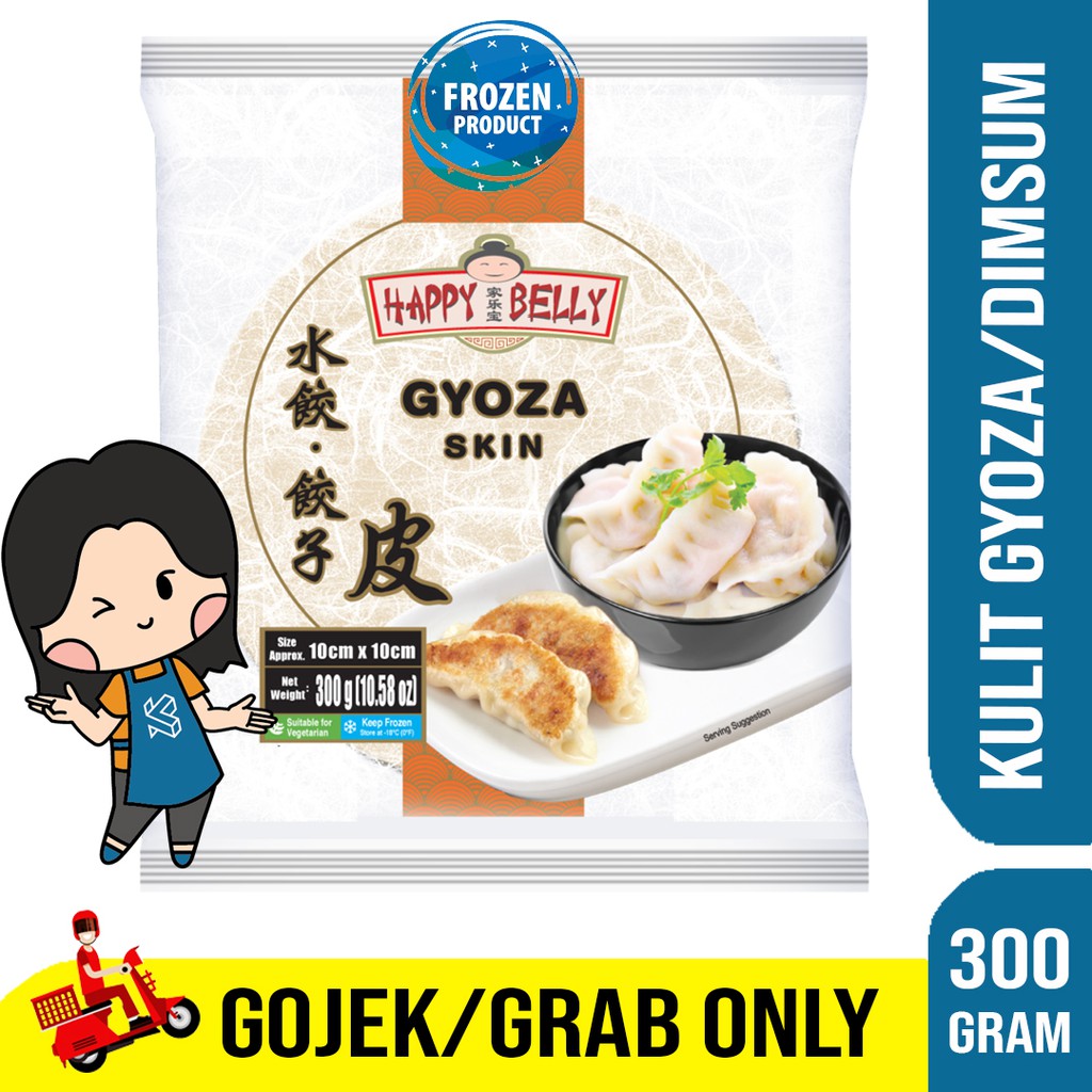Jual KULIT GYOZA DIMSUM HAPPY BELLY 300 GR | HAPPY BELLY GYOZA SKIN 300 ...