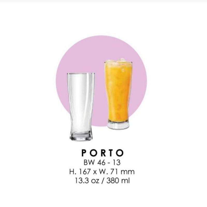 Jual GELAS KACA PORTO GELAS JUICE ICE GELAS | Shopee Indonesia