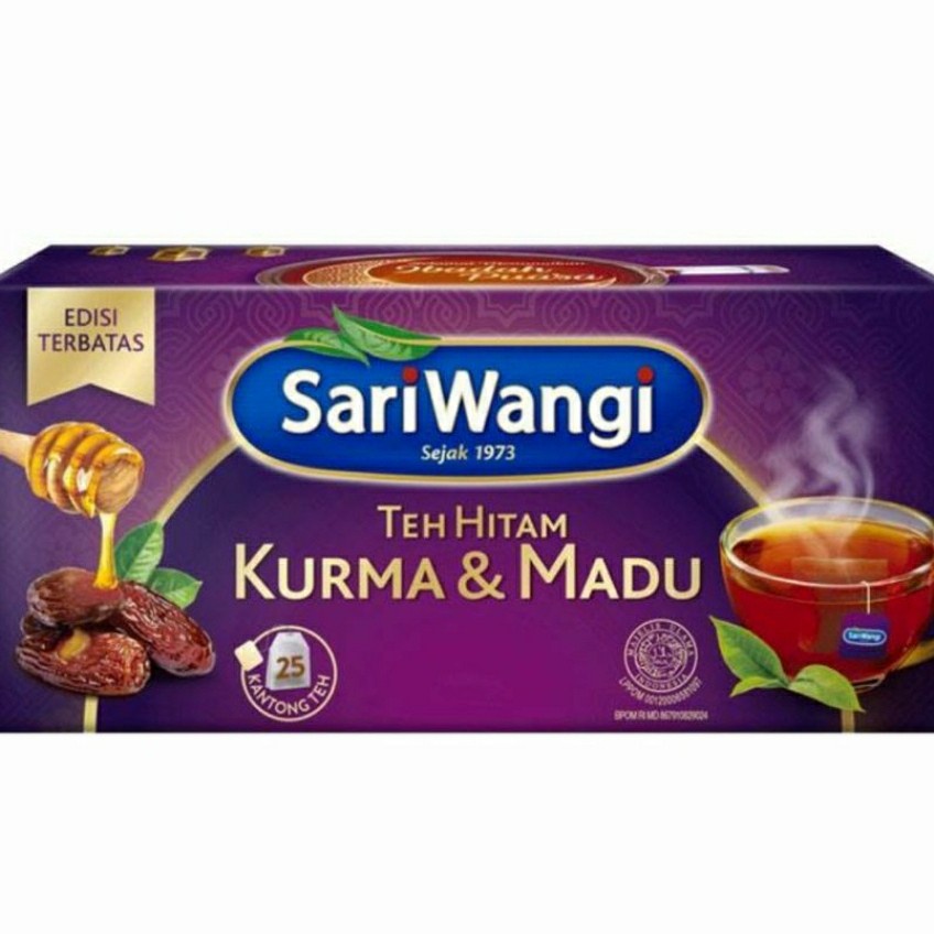 Jual Sariwangi Teh Celup / Sari Wangi Teh Hitam Kurma & Madu / Jahe ...