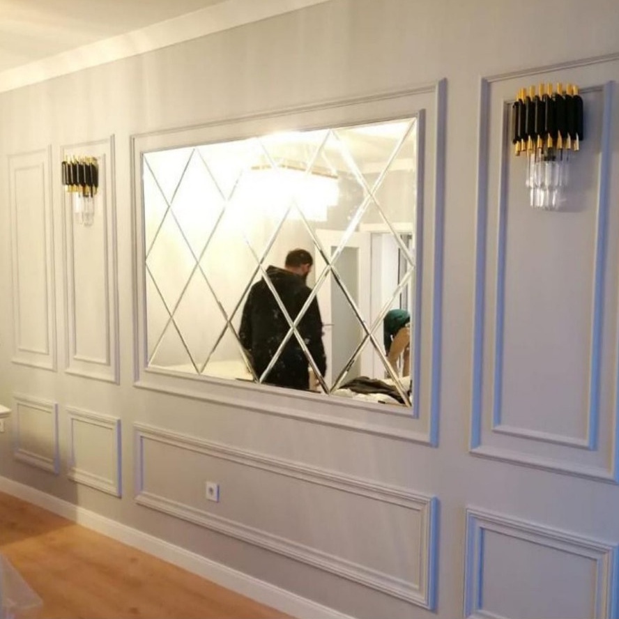 Jual Dekorasi Dinding Kaca Cermin Rectangular Ukuran 168CM X 84CM Tebal ...