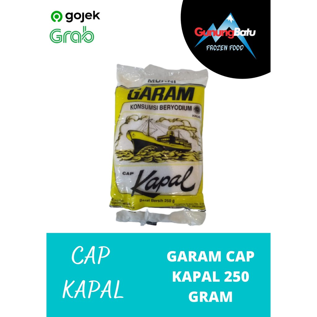 Jual GARAM CAP KAPAL 250 GRAM | Shopee Indonesia