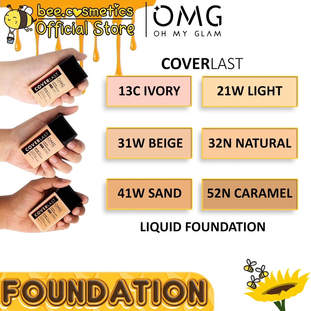 Jual OMG ( OH MY GLAM ) LIQUID FOUNDATION 25ML ALL VARIAN | Shopee ...