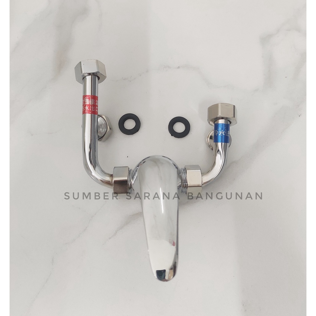 Jual Kran Mixer Water Heater Tanpa Bobok / Kran Panas Instalasi Luar ...