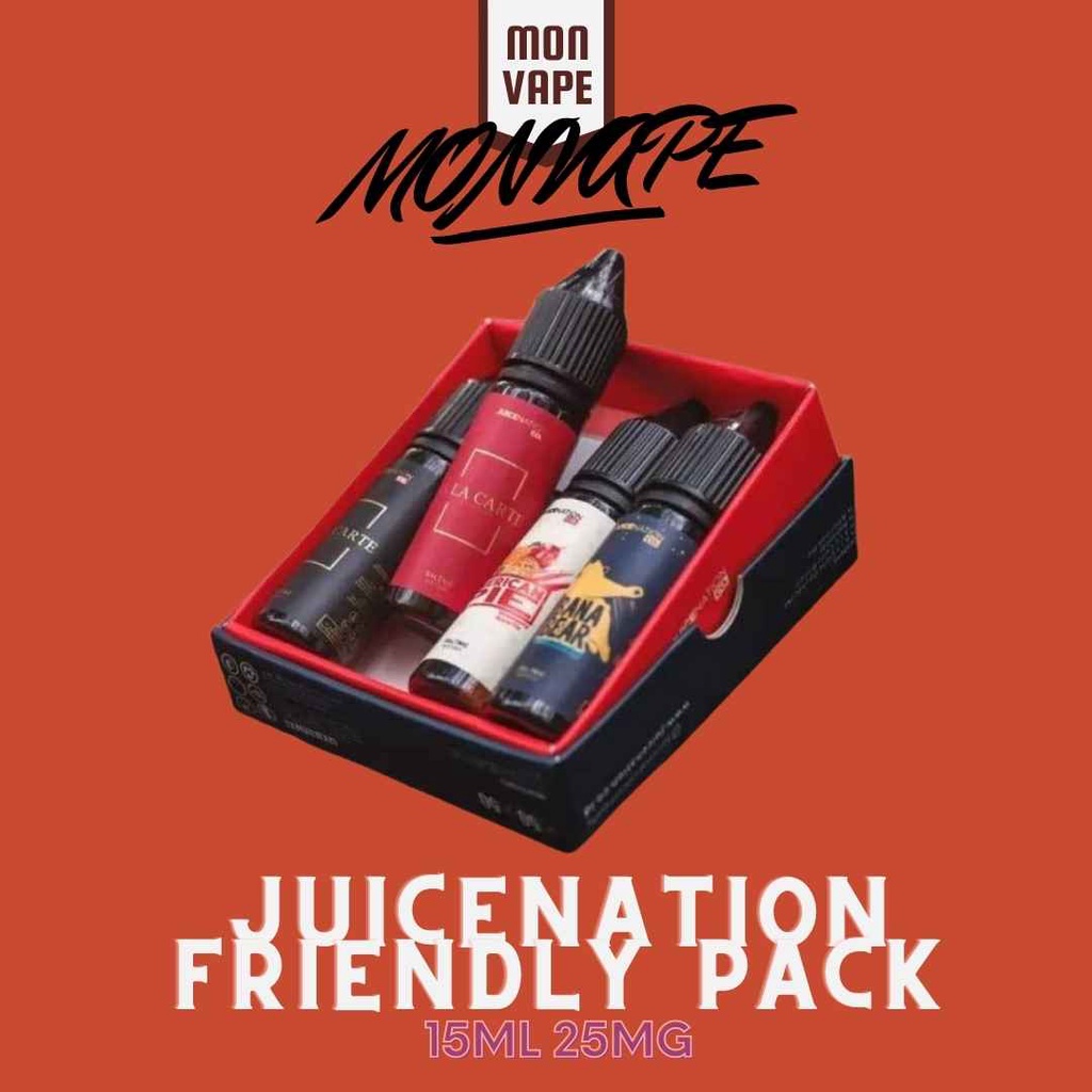 Jual JUICENATION FRIENDLY PACK SALTNIC 4X15ML 25MG BY JUICE NATION E ...