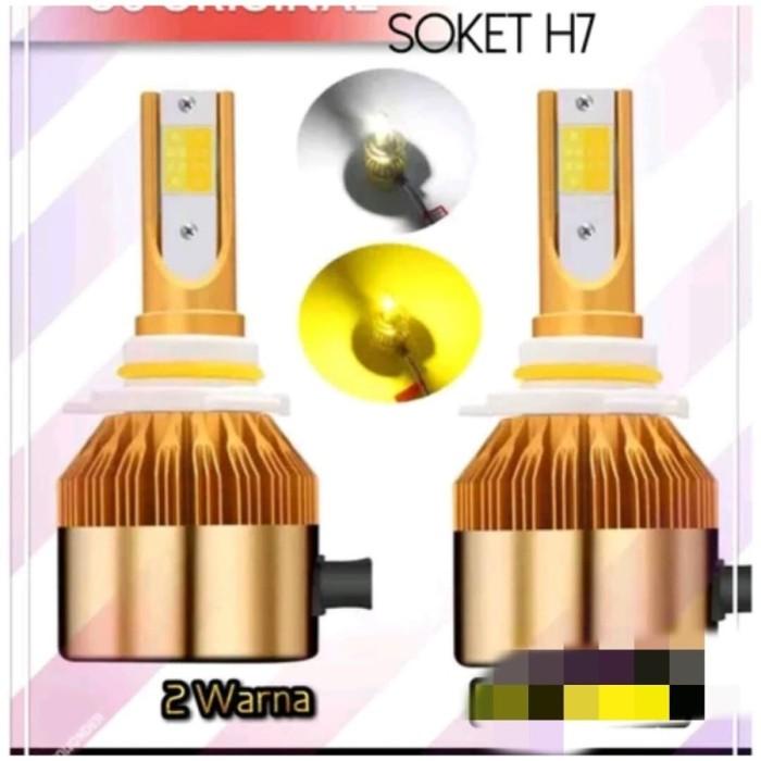 Jual Lampu LED Headlamp Foglamp 2 Warna H11 dan H7 dan HB3 9005 DAN H4 | Shopee Indonesia