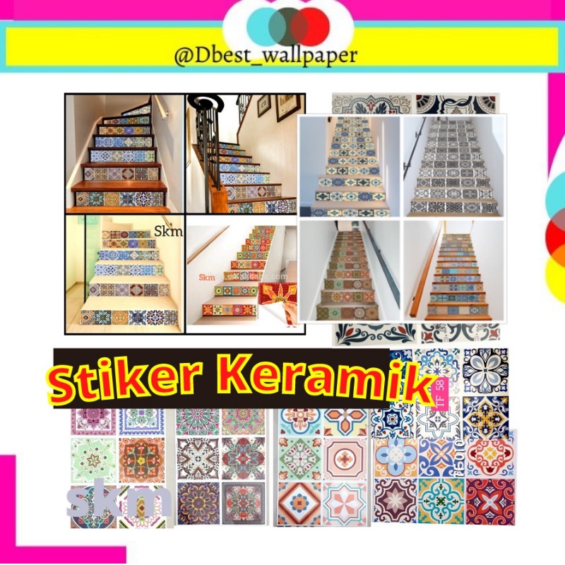 Jual [DBEST] TF WALLSTICKER WALL STICKER SETIKER STIKER KERAMIK ...