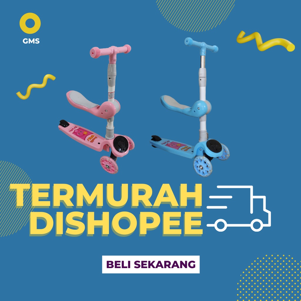 Jual Skuter Anak 3 Roda Otoped/ Scooter/Mainan Anak cowok perempuan ...