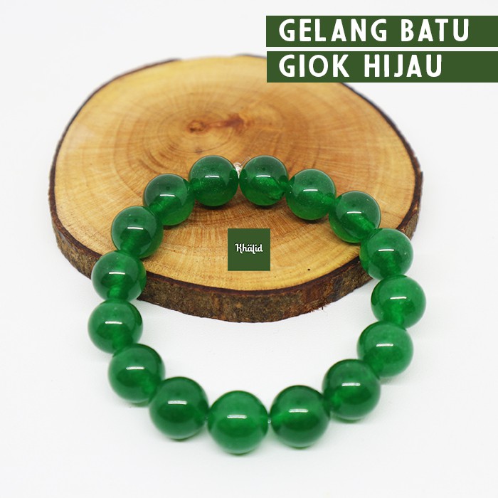 Jual GELANG BATU 10 MM GIOK HIJAU ASLI NATURAL | Shopee Indonesia