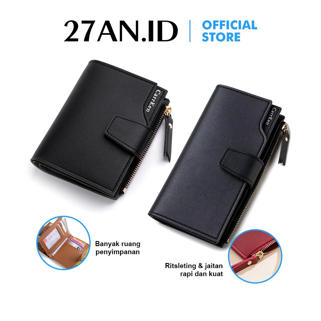 Jual ( 27AN.ID ) COD DOMPET PANJANG WANITA AC3 / W003 DOMPET LIPAT PENDEK MULTIFUNGSI DOMPET ...