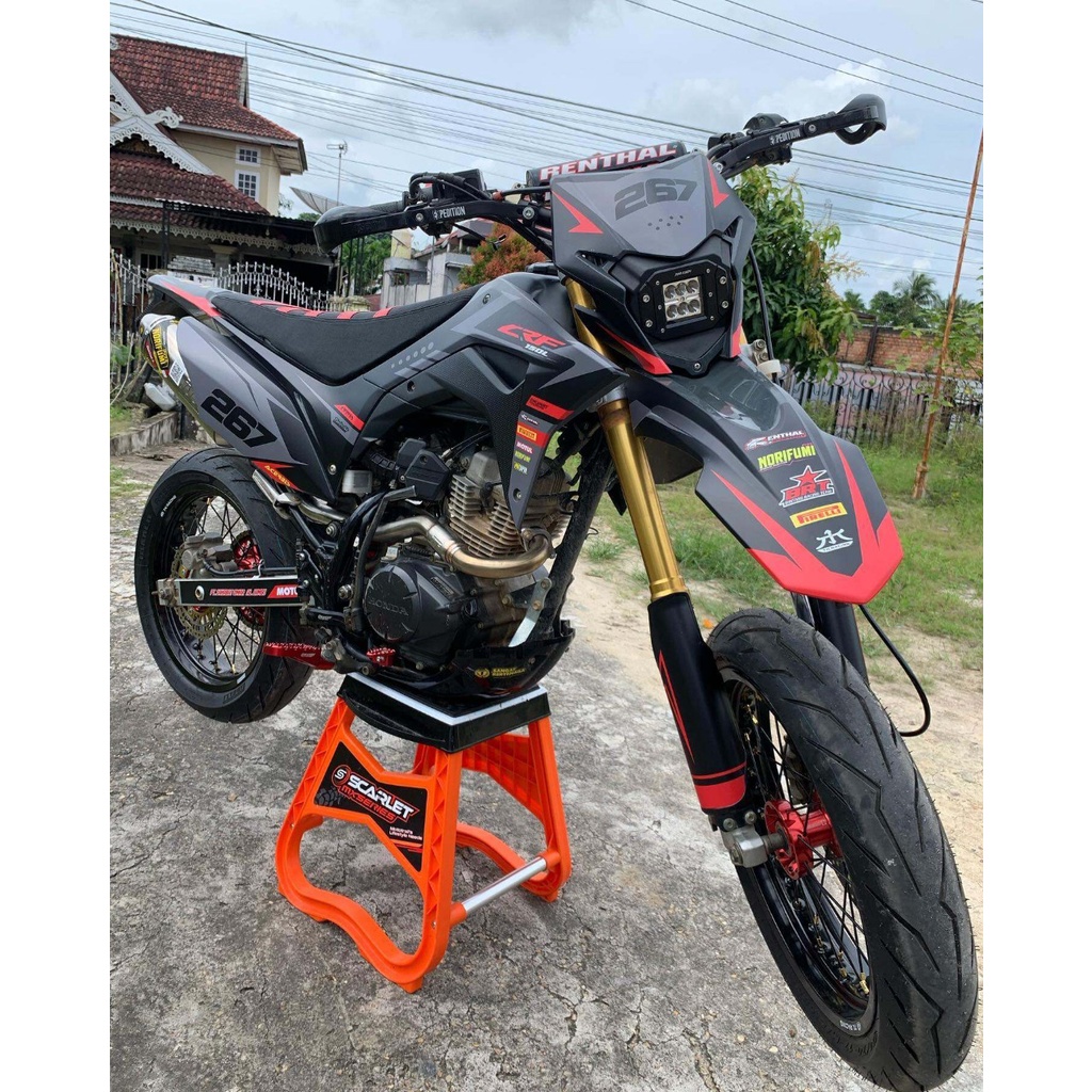 Jual Decal/stiker crf hitam premium full body | Shopee Indonesia