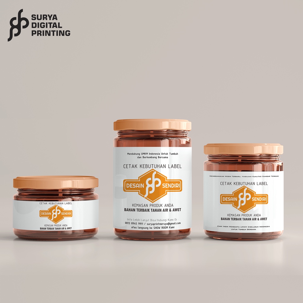 Jual Cetak Stiker + Cutting Vinyl A3+ / Stiker Produk / Label Makanan ...