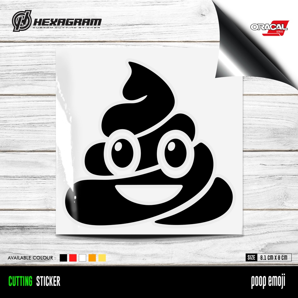 Jual Cutting Sticker Poop Emoji | Stiker Cutting Poop Emoji | Shopee ...