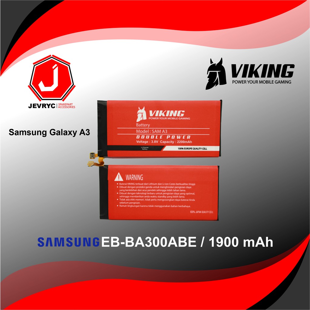 Jual VIKING Baterai Samsung Galaxy A3 2015 EB-BA300ABE | Shopee Indonesia