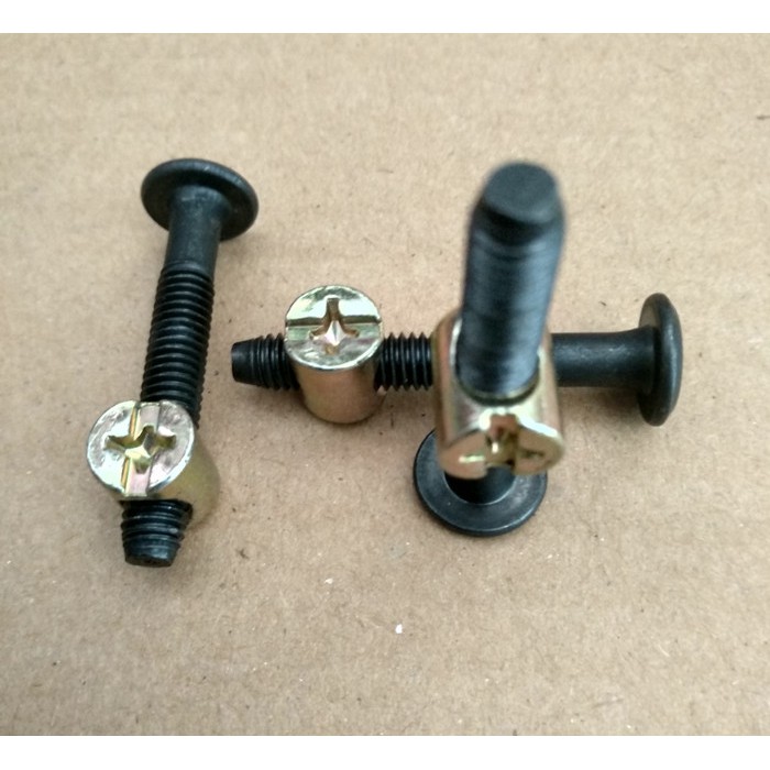 Jual Baut Ligna M6 X 60 Dan Mur JRN E-6 - 6x13x10 - Perabot - Lemari ...