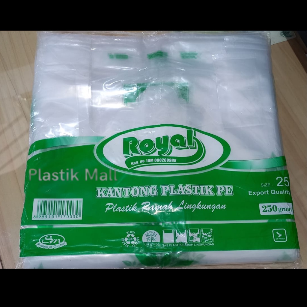 Jual Kantong Plastik Ramah Lingkungan UK 24 Delman UK 25 Royal Belanja ...