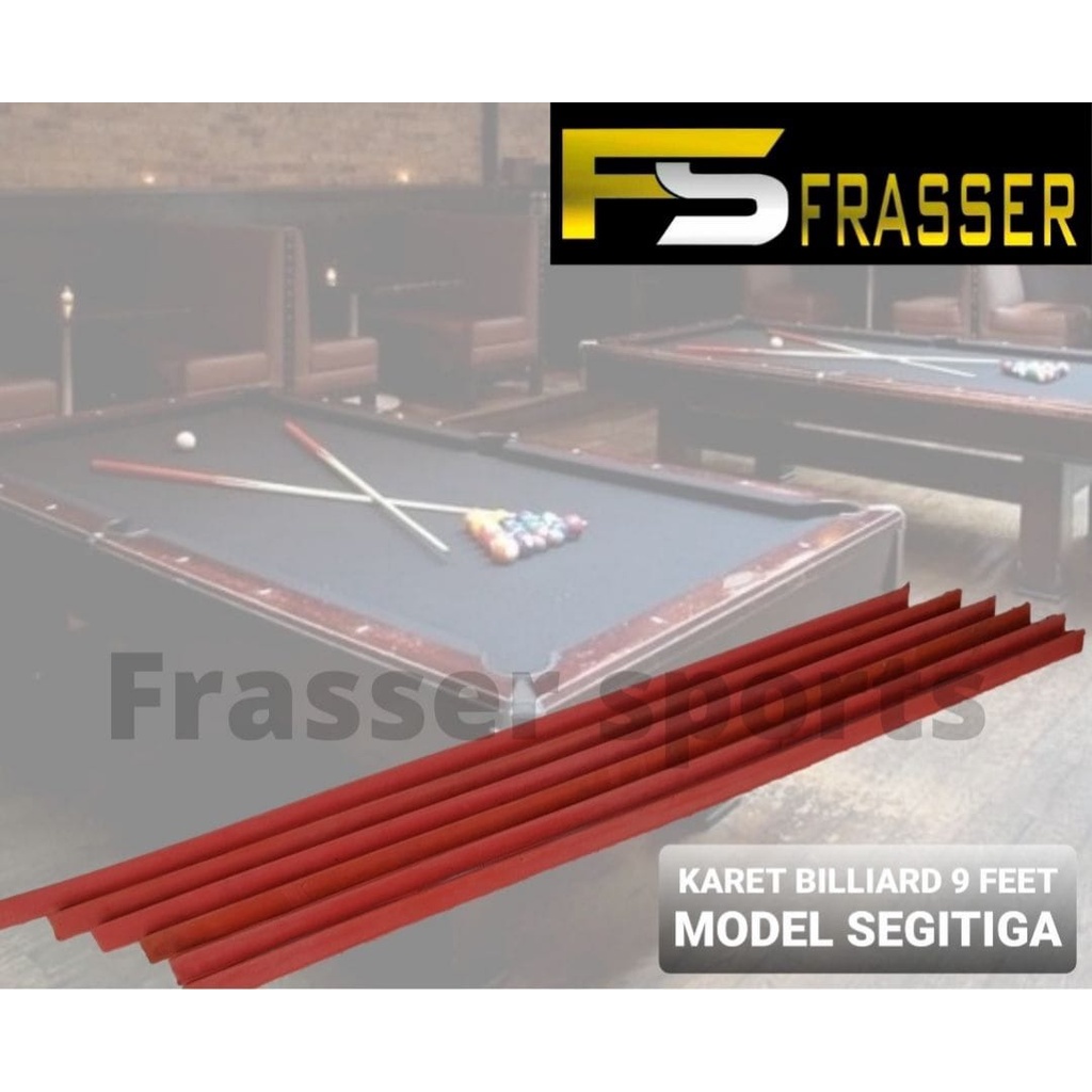 Jual Karet Ban Meja Billiard 9 Feet Model Segitiga Karet Meja Billiard ...