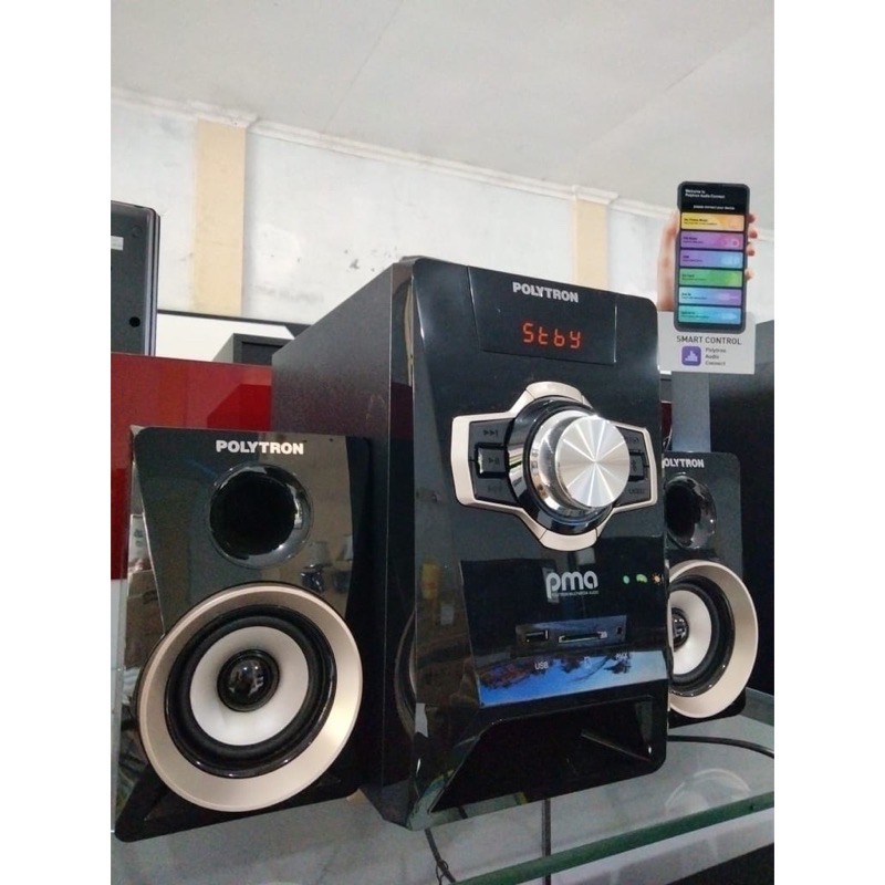 Jual Speaker aktif POLYTRON PMA 9321 FM Radio. Bluetooth, USB | Shopee Indonesia