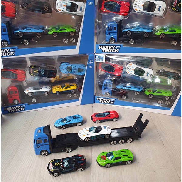 Jual MAINAN DIECAST MOBIL SPORT CAR HEAVY CITY TRUCK SET ISI 6 PCS ...