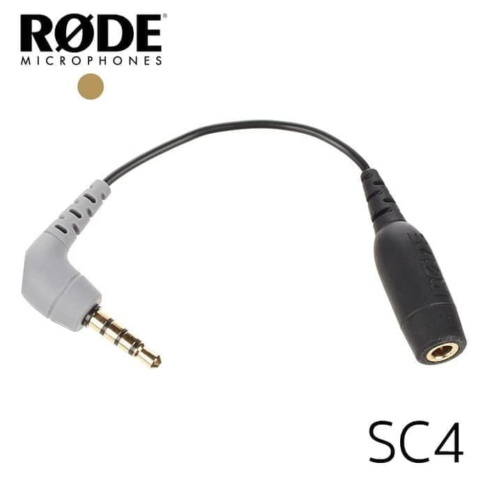 Jual Rode SC4 3.5mm TRS To TRRS Adaptor Jack Kabel Smartphone Microphone | Shopee Indonesia