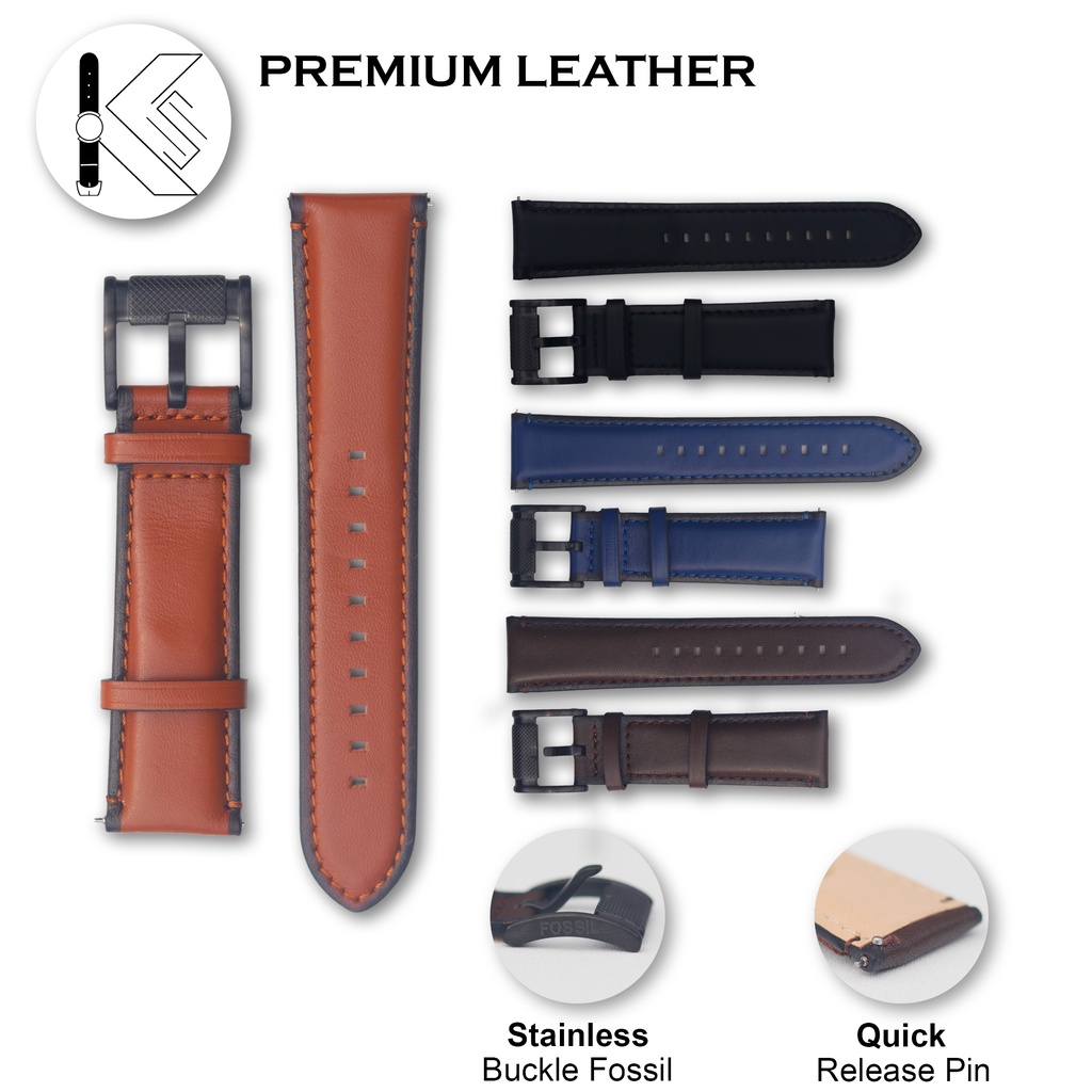 Jual Strap kulit Tali Jam Premium Branded | Shopee Indonesia