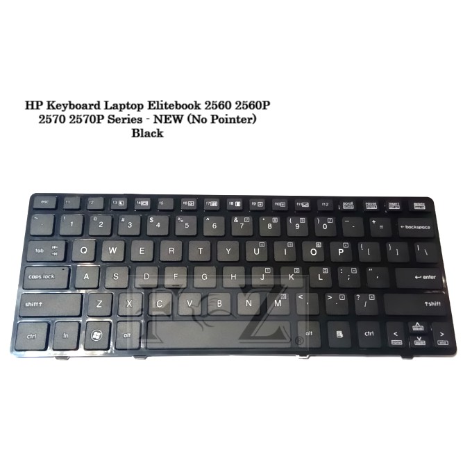 Jual HP Keyboard Laptop Elitebook 2560 2560P 2570 2570P Series (No ...
