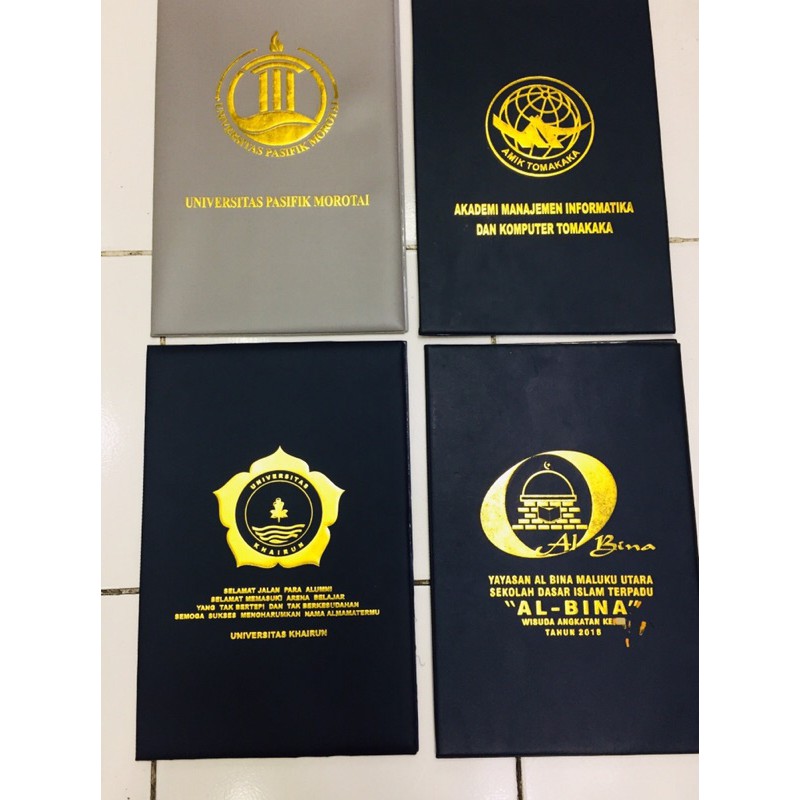 Jual map ijazah custom bahan kulit | Shopee Indonesia