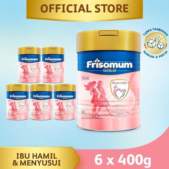 Jual Frisomum Gold Susu Ibu Hamil dan Menyusui 400g [6 pcs] | Shopee ...
